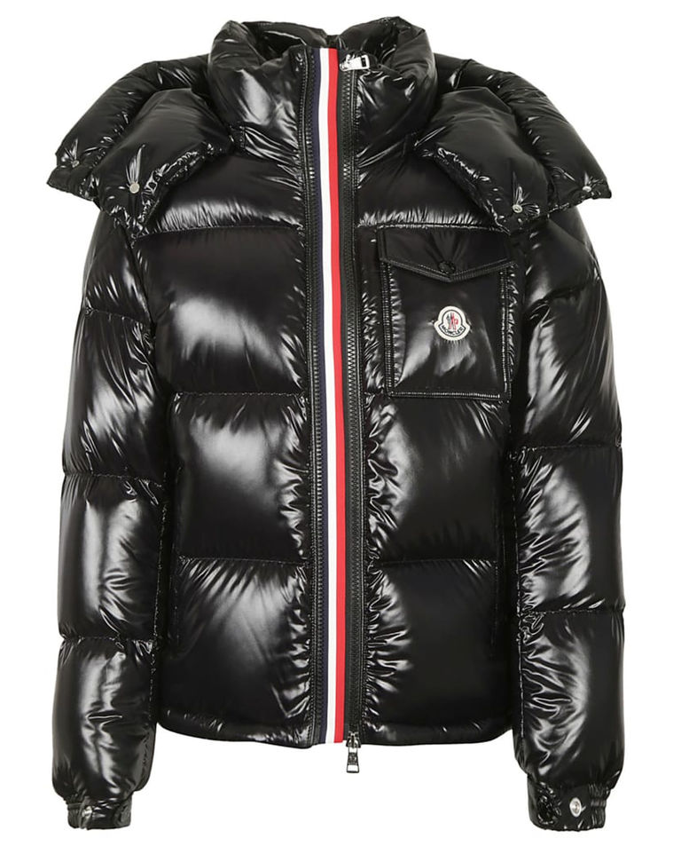 Męska czarna kurtka Montbeliard Moncler | Moliera2.com