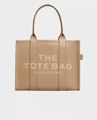 Damska beżowa skórzana torebka The Tote Bag Marc Jacobs | Moliera2.com